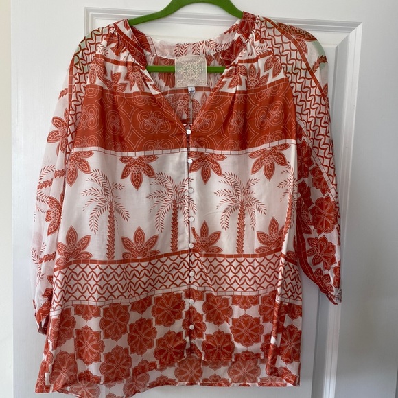 Johnny Was | Tops | Johnny Was Rhonda Button Down Peasant Too Medium ...